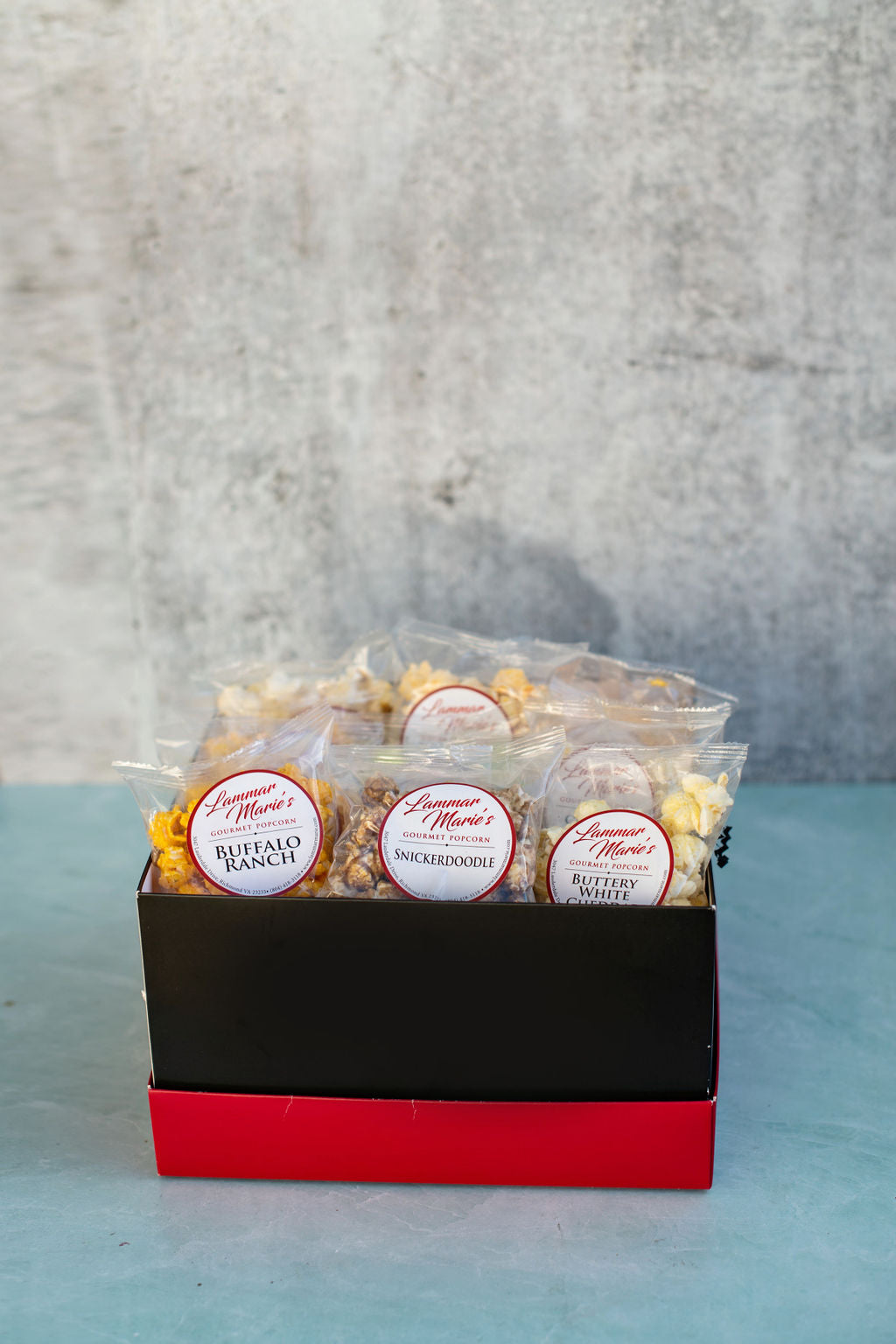 Sampler Gift Box - Add On – Lammar Marie's Gourmet Popcorn
